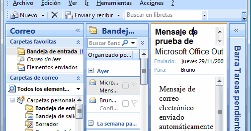 GEA: PARTES DE CORREOS